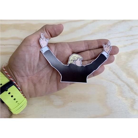 Art | Donald Trump Middle Finger 224 Sticker President Maga Car Bumper ...